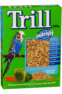Trill Nutrivit Budgie Seed Bird Food 12 Pack - 500g. Cheap Prices ...